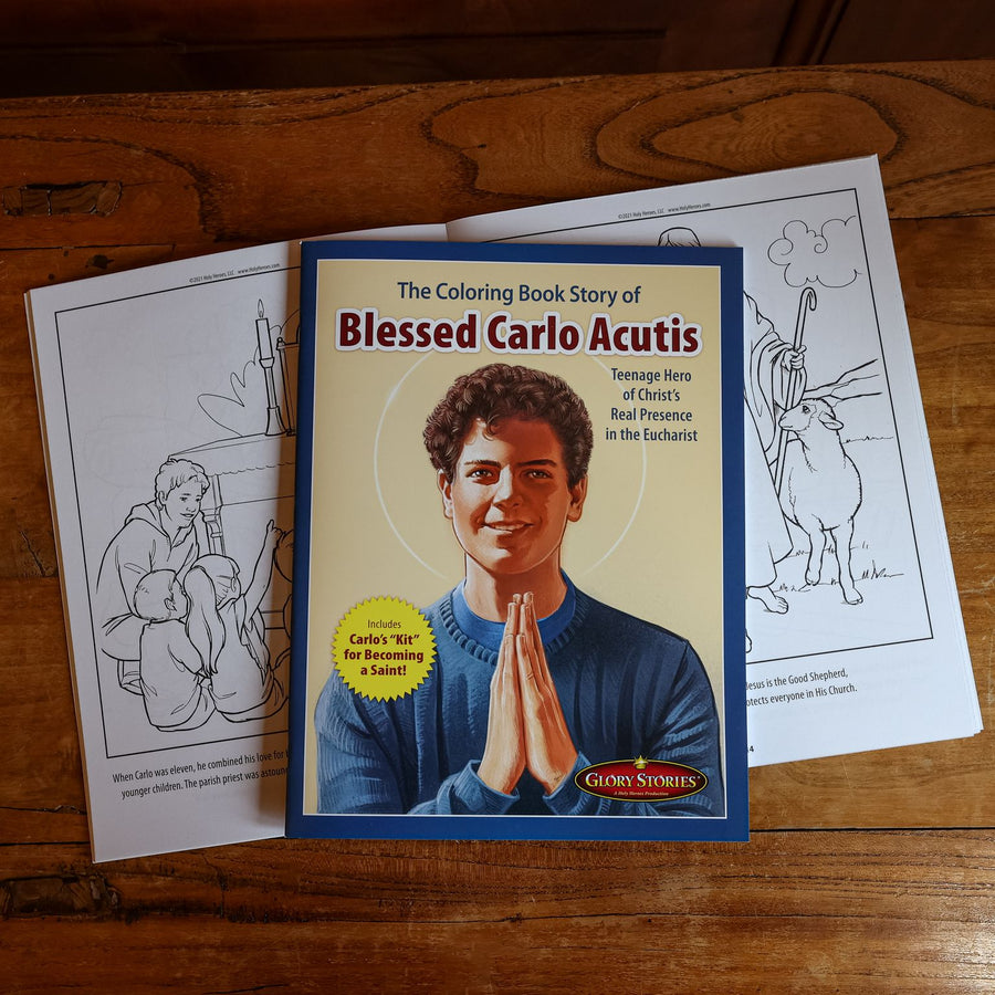 The Coloring Book Story of Blessed Carlo Acutis – Flores Mariae Gift Shop
